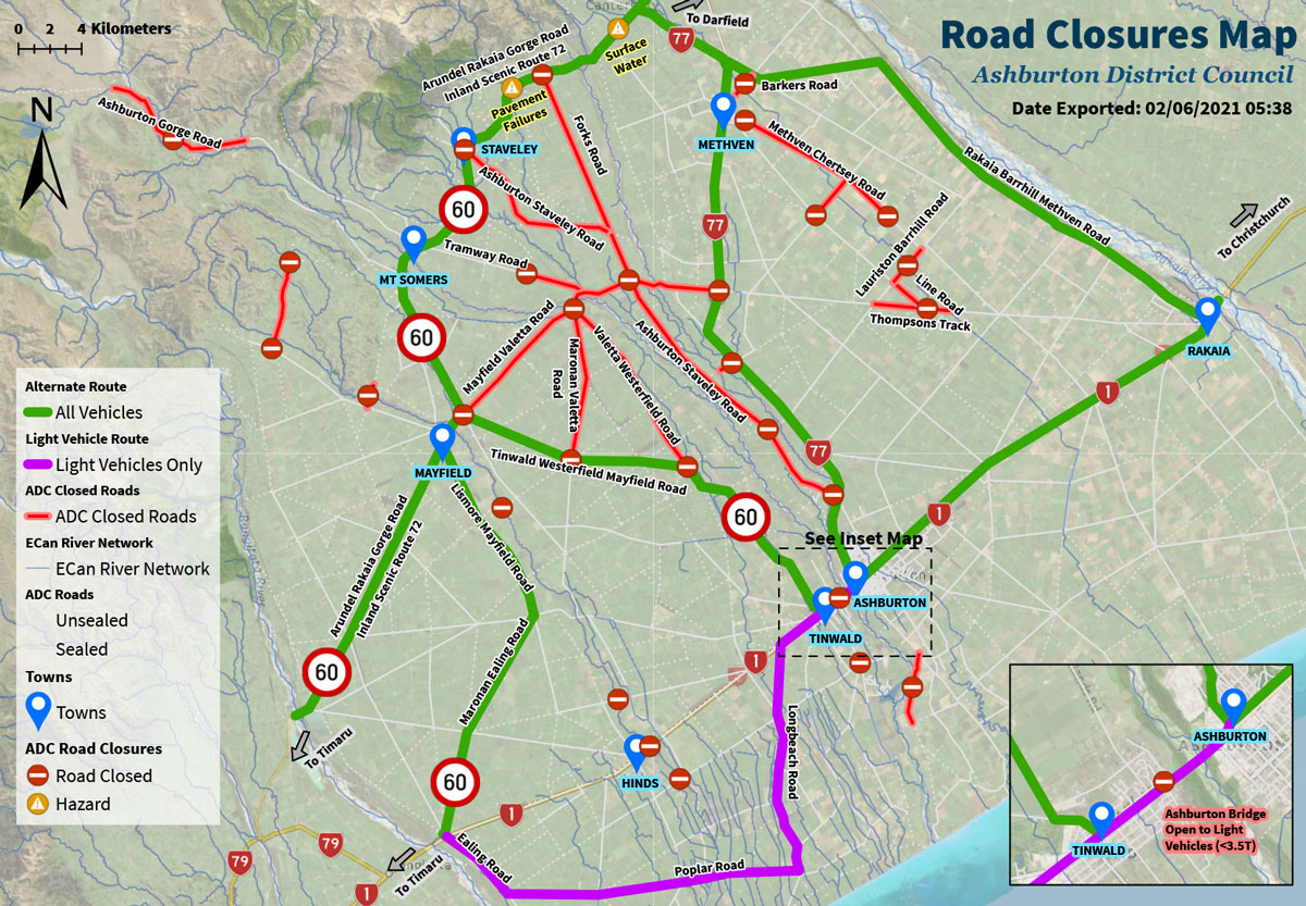 Ashburton River bridge reopens for light vehicles | Otago Daily Times ...