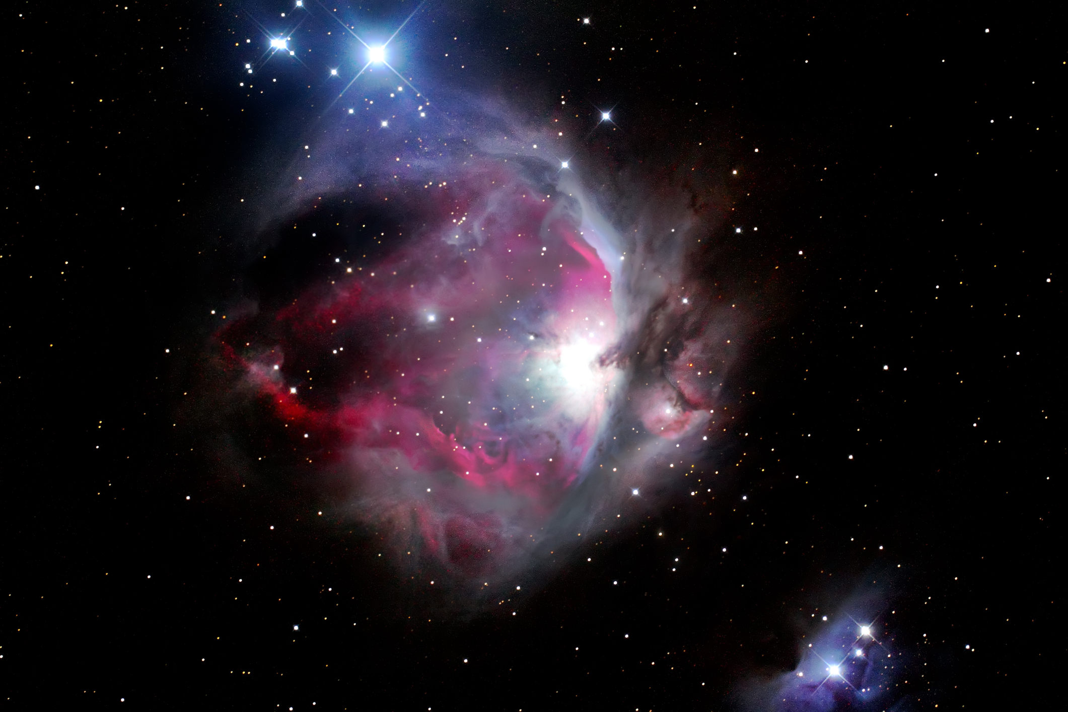Orion Nebula Galaxy Above