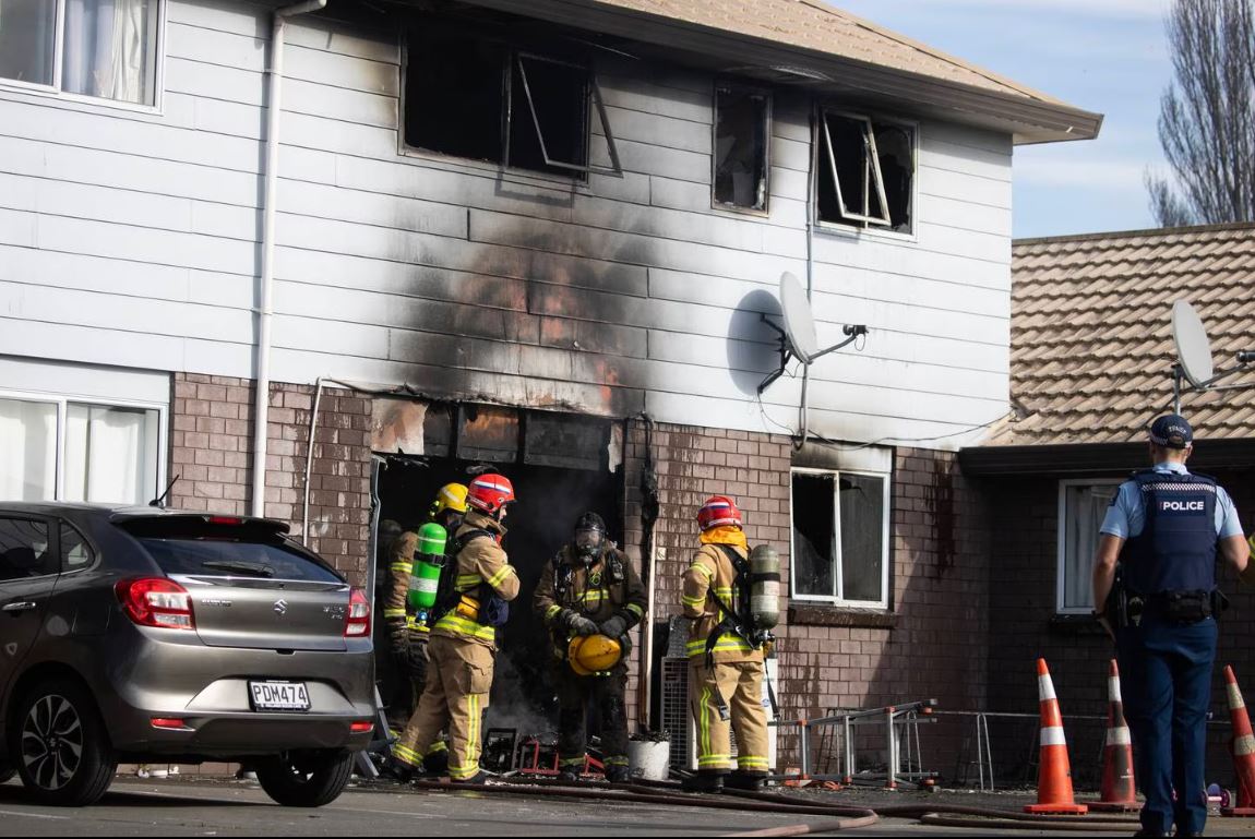 Firefighters battle ‘huge’ Christchurch house fire | Otago Daily Times ...