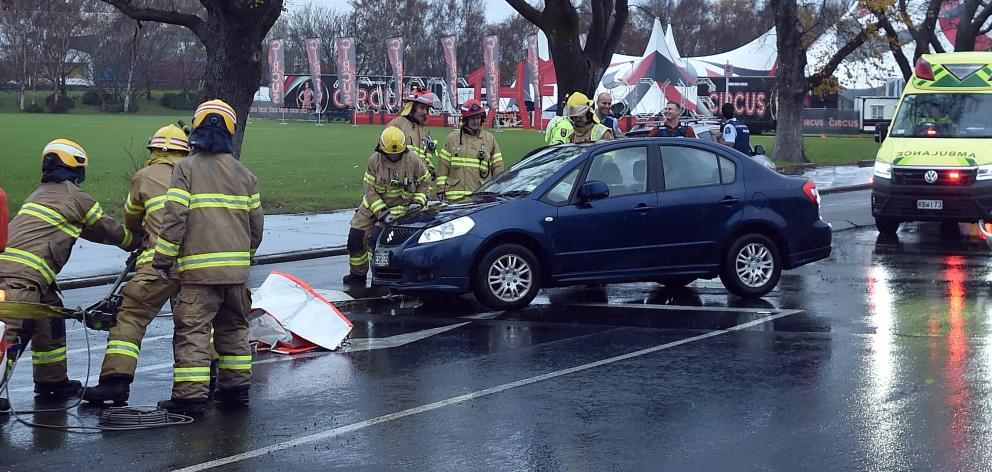 Firefighters work to make scene safe | Otago Daily Times Online News
