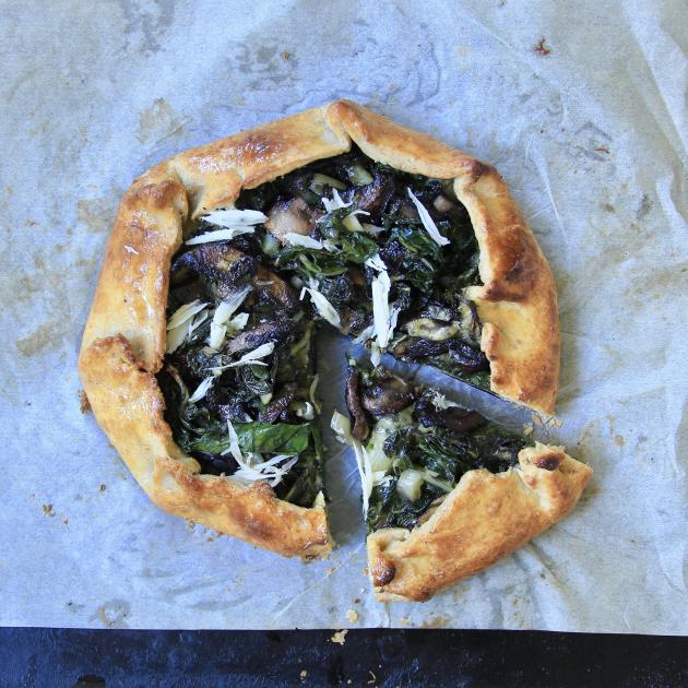 Silverbeet and mushroom galette | Otago Daily Times Online News