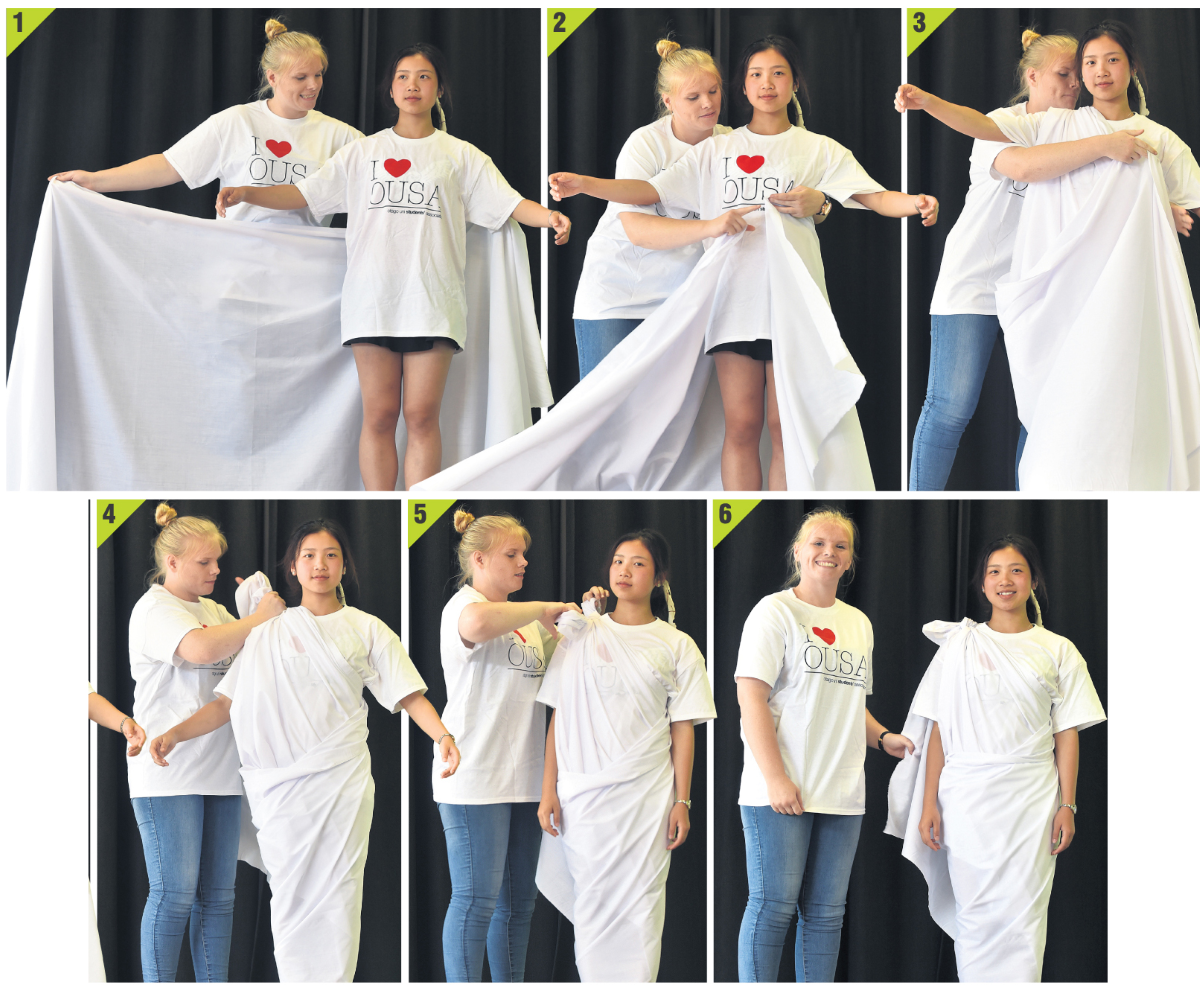 Well-tied toga Roman style height of fashion (+ video) | Otago Daily ...