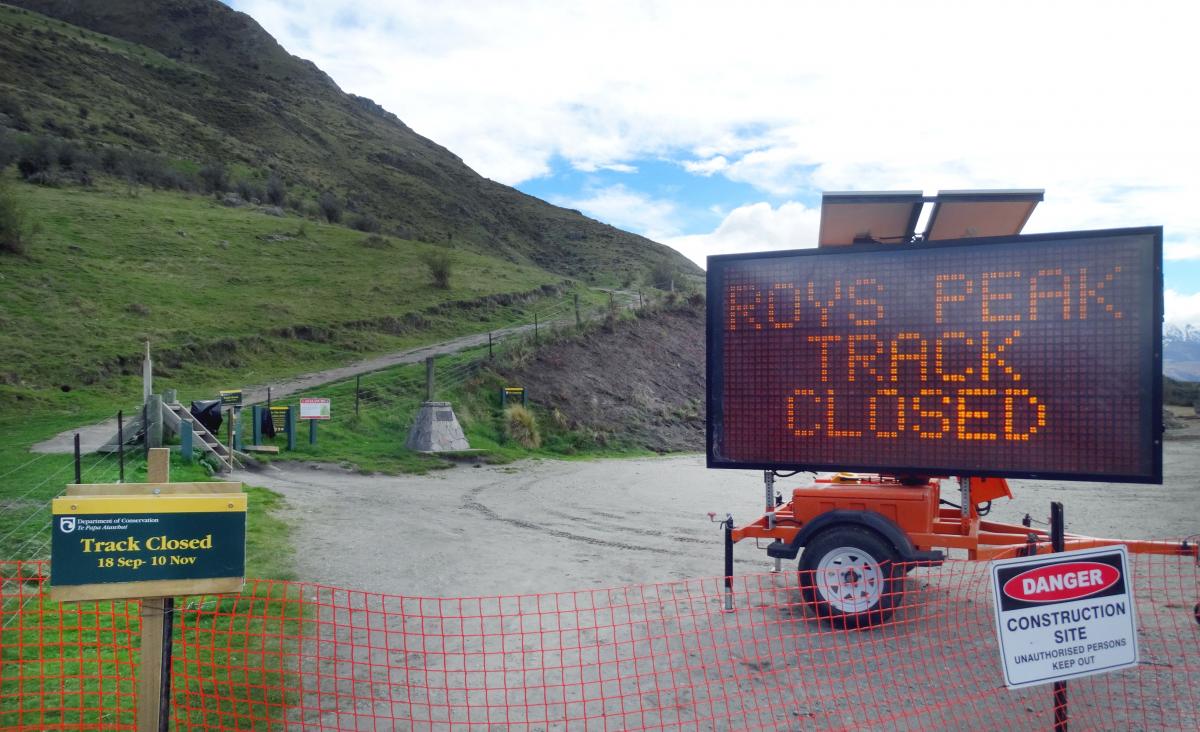Track closure reinforced | Otago Daily Times Online News