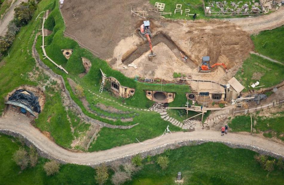 Hobbiton set takes shape | Otago Daily Times Online News