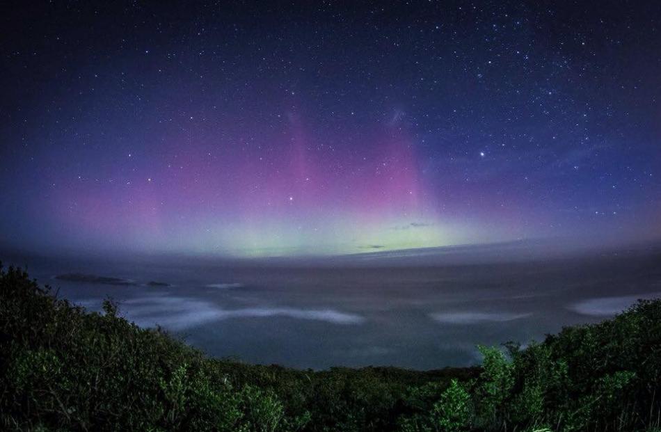 Aurora lights up Dunedin sky | Otago Daily Times Online News